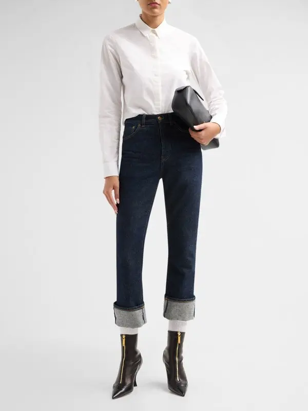 Thom Browne 90mm Wingtip Leather Booties