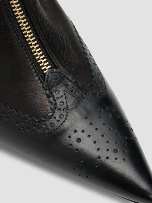 Thom Browne 90mm Wingtip Leather Booties