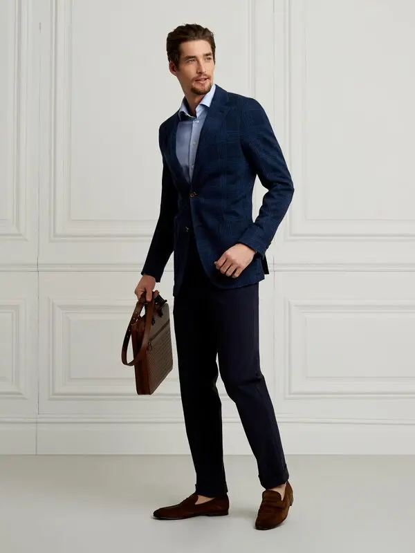 Eton Contemporary-fit Houndstooth Cotton Shirt