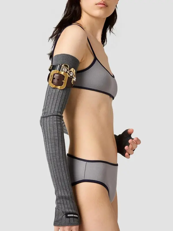 Miu Miu Technical Knit Swimsuit Bottom