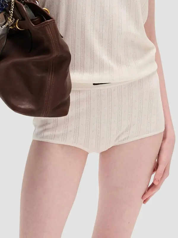 Miu Miu Cashmere And Silk Shorts