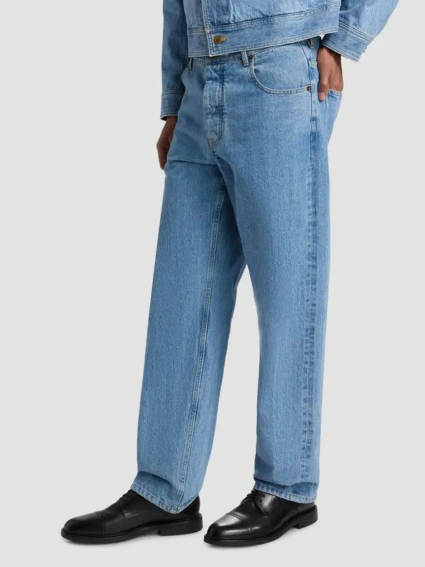 Thom Browne Washed Selvedge Denim Straight-leg Jeans