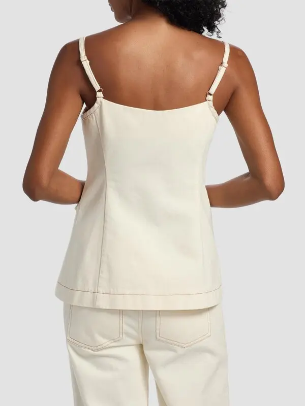 TOCCIN Roxy Square Neck Cotton Vest