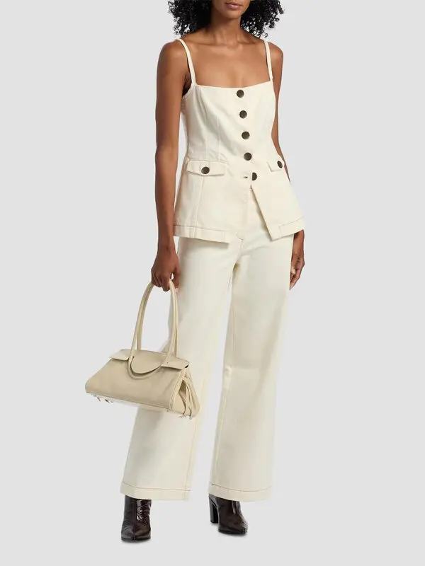 TOCCIN Roxy Square Neck Cotton Vest