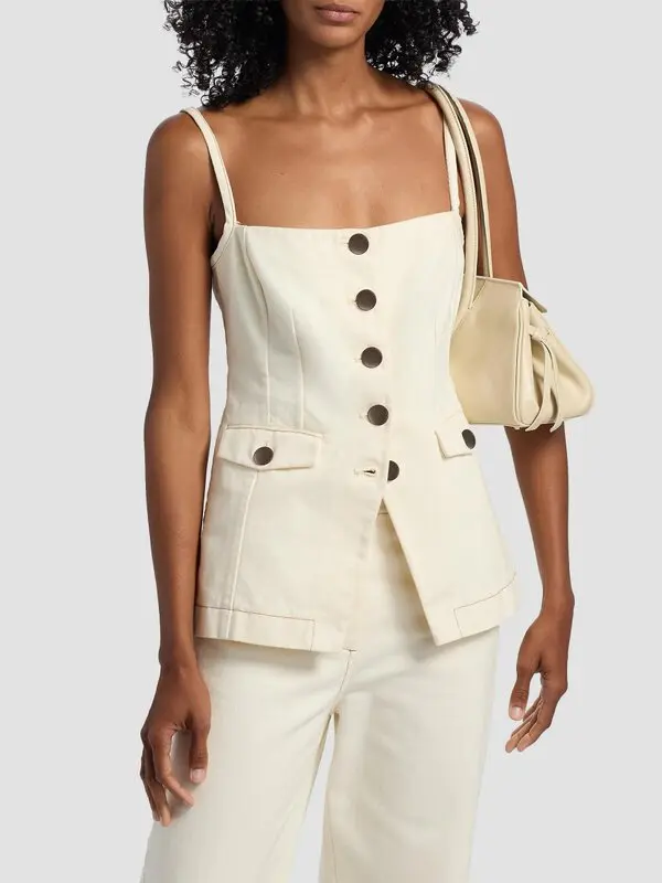 TOCCIN Roxy Square Neck Cotton Vest