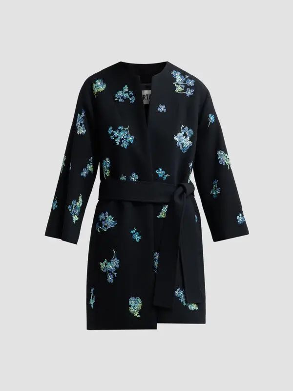 Libertine Bluebell Lane Embellished Opera Wrap Coat
