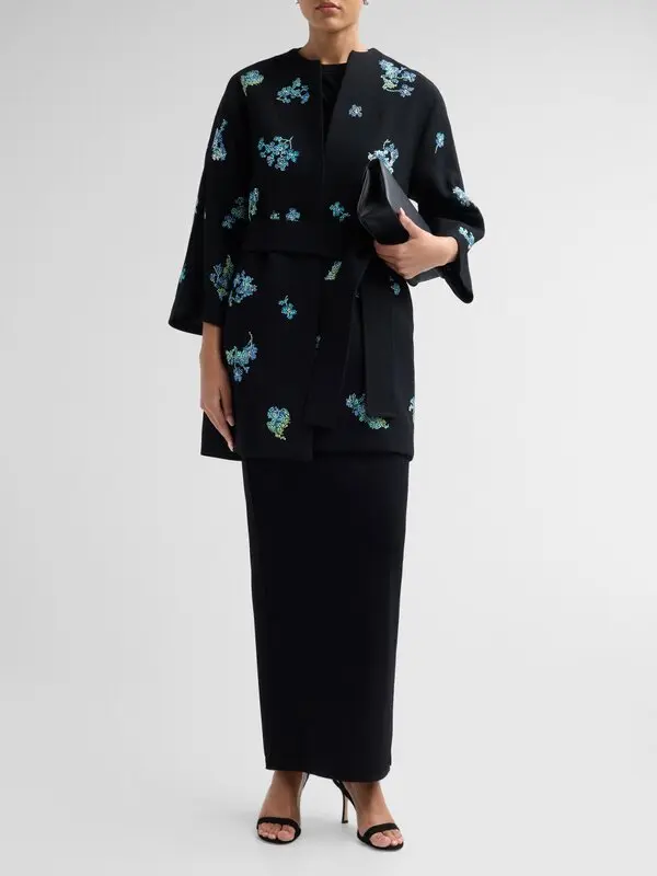 Libertine Bluebell Lane Embellished Opera Wrap Coat