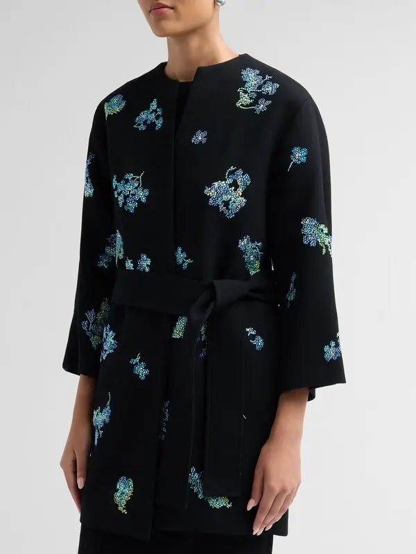 Libertine Bluebell Lane Embellished Opera Wrap Coat
