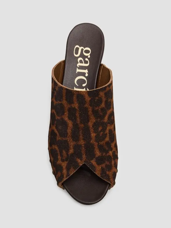 PEDRO GARCIA Nain 65mm Studded Leopard-printed Suede Clogs