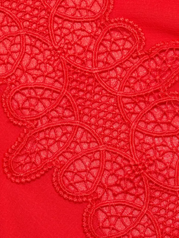 Ramy Brook Angie V-neck Blouse - Flame