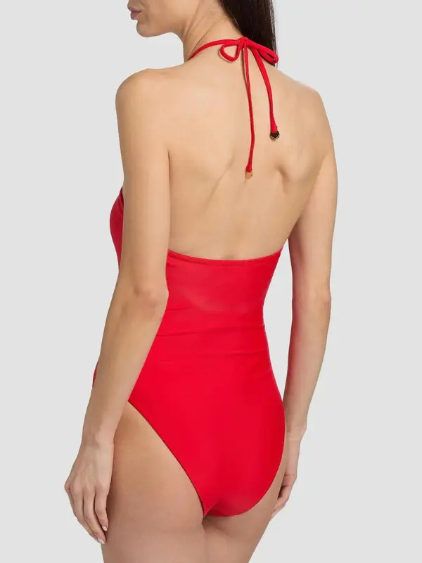 Ramy Brook Marjorie Halterneck One-piece Swimsuit - Flame