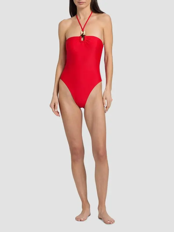 Ramy Brook Marjorie Halterneck One-piece Swimsuit - Flame