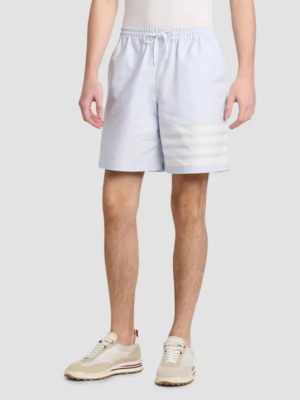 Thom Browne Engineered 4-bar Oxford Rugby Shorts