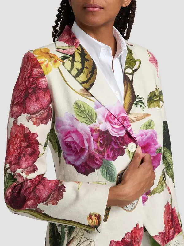 Libertine Hollyhock Linen Classic Jacket