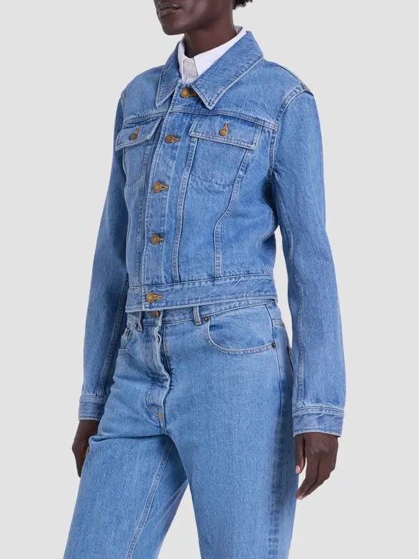 Thom Browne Shrunken-fit Denim Jacket