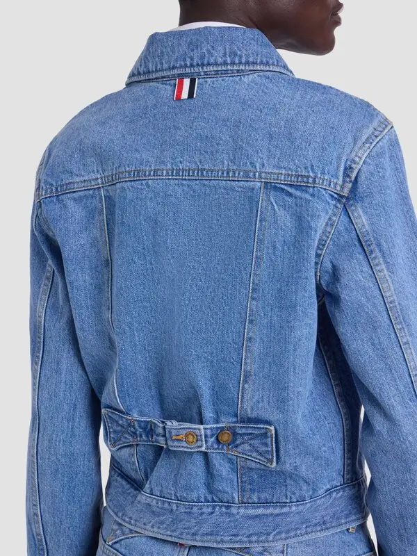 Thom Browne Shrunken-fit Denim Jacket