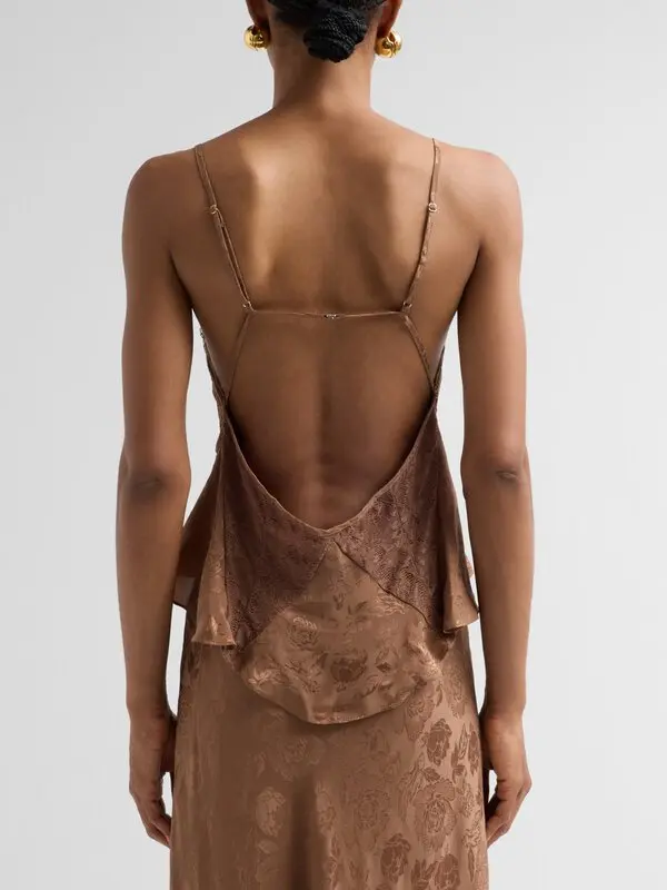Ronny Kobo Danielle Floral Lace Silk-blend Tank