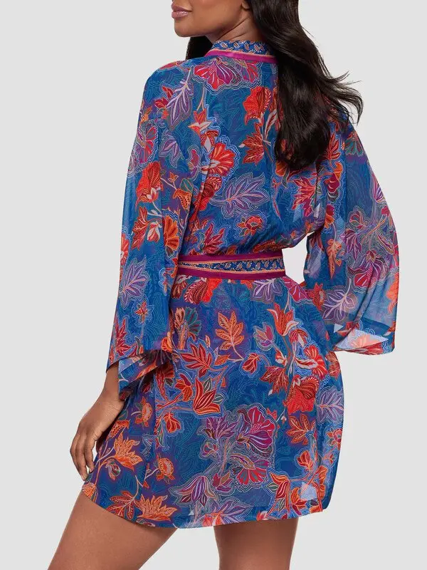 Miraclesuit Decoupage Floral Georgette Kimono