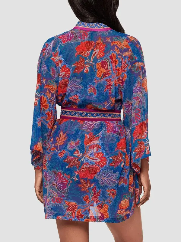 Miraclesuit Decoupage Floral Georgette Kimono
