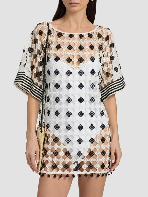 Ramy Brook Betsy Patterned Sheer Minidress