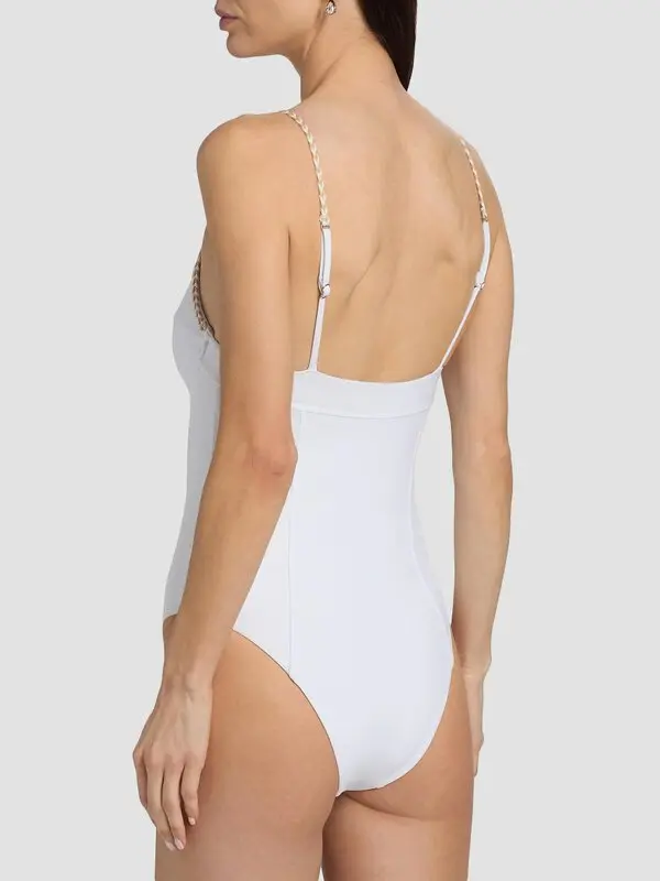 Ramy Brook Jayda Braided Underwire One-piece Swimsuit - White
