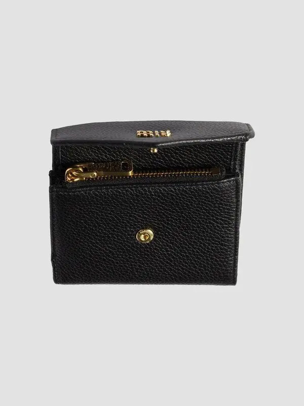 Miu Miu Small Leather Wallet - Black