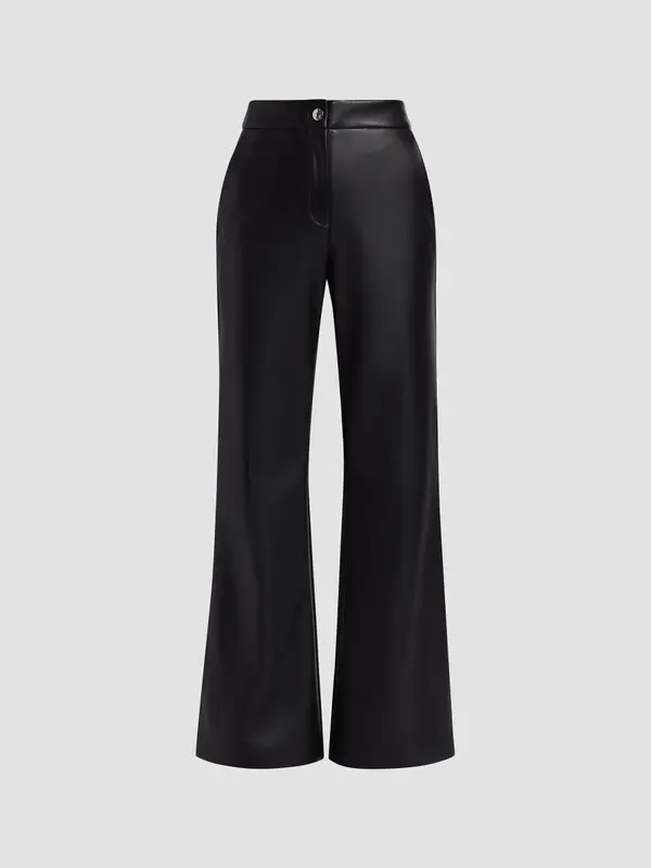 TOCCIN Gaia Flared Faux Leather Pants