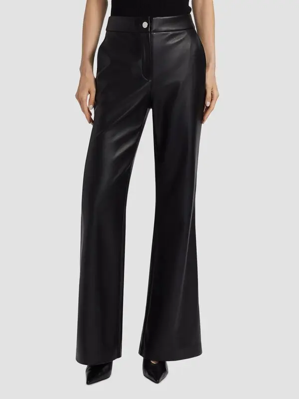 TOCCIN Gaia Flared Faux Leather Pants