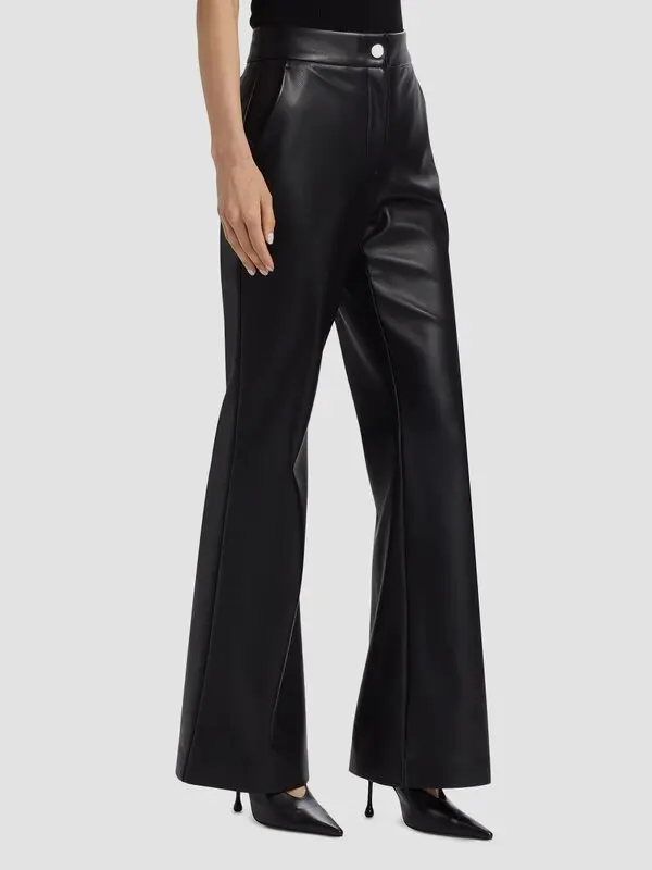 TOCCIN Gaia Flared Faux Leather Pants