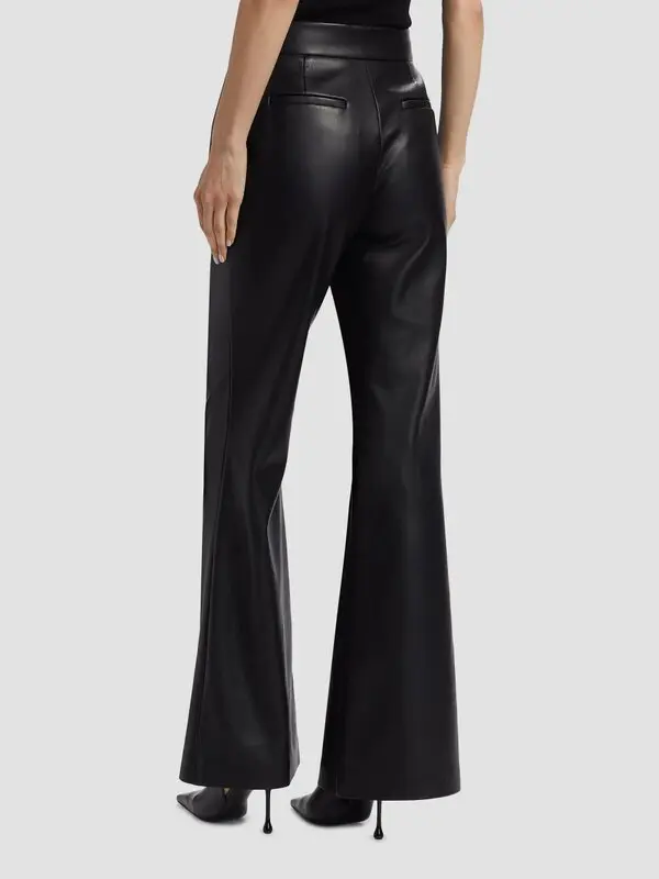 TOCCIN Gaia Flared Faux Leather Pants