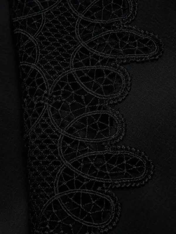 Ramy Brook Bernice Lace-trim V-neck Maxi Dress - Black