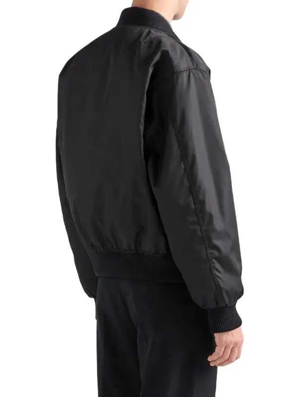Prada Re-nylon Bomber Jacket - Black