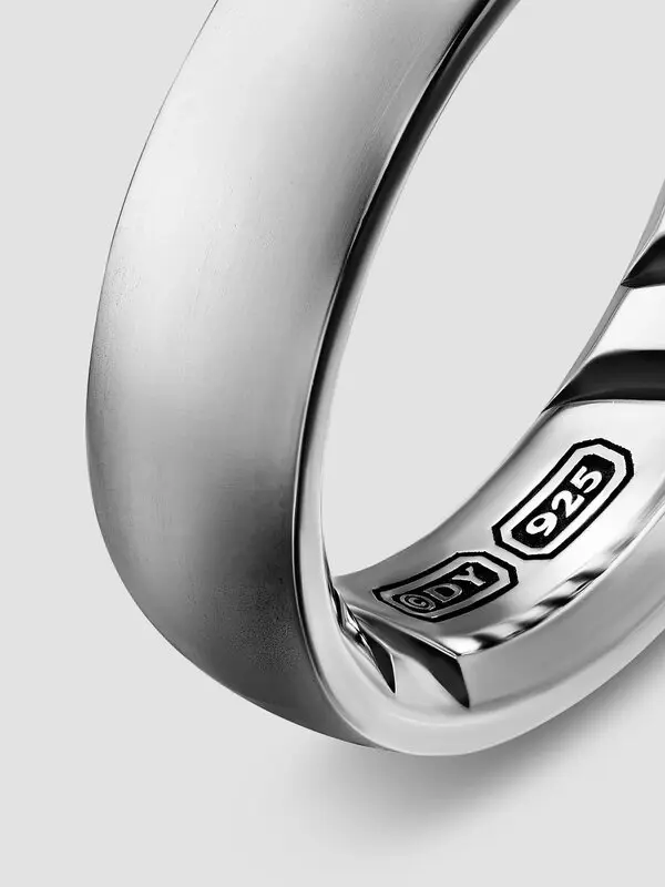 David Yurman Streamline Band Ring In Sterling 6.2mm