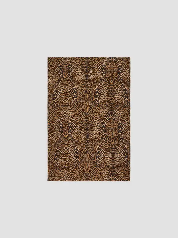 Sofia Cashmere Leopard-print Cashmere Wrap