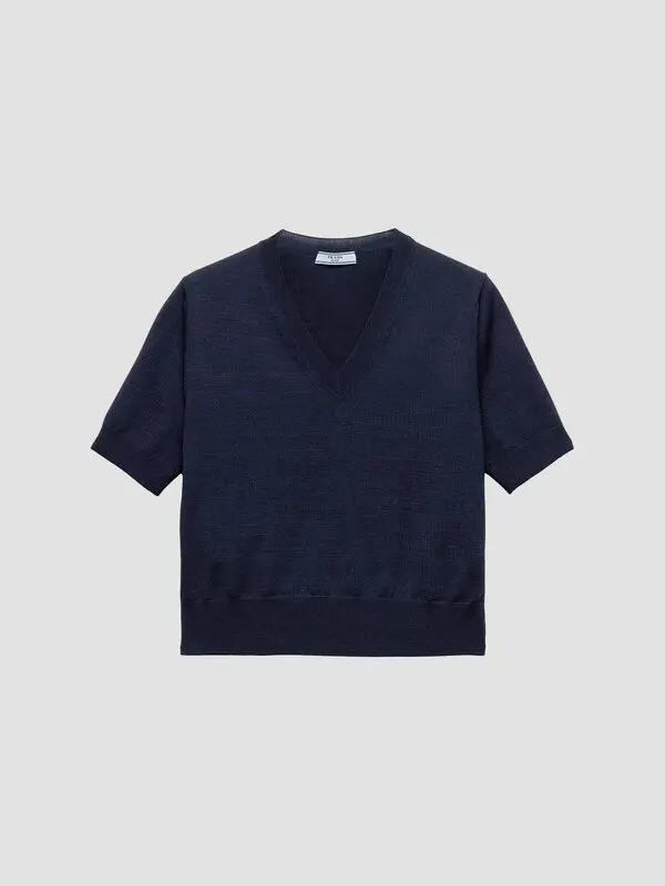 Prada V-neck Wool Sweater
