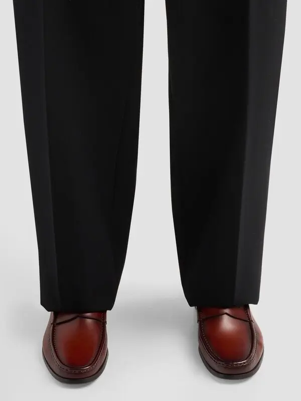 Magnanni Gentry Leather Penny Loafers - Cognac