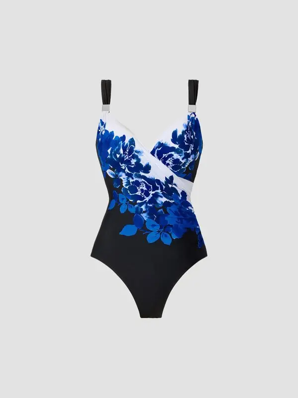 Miraclesuit Ombra Fiore Siren Floral Swimsuit - Black Multi