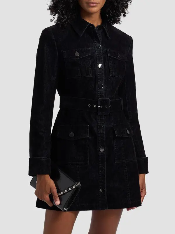 TOCCIN Mercer Denim Shirt Minidress