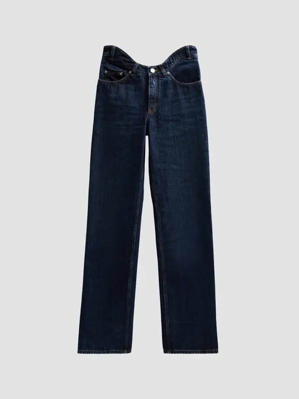 JEAN PAUL GAULTIER Curvy Waist Straight-leg Jeans - Indigo