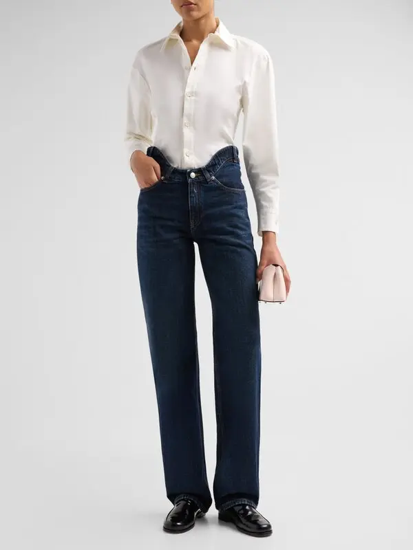 JEAN PAUL GAULTIER Curvy Waist Straight-leg Jeans