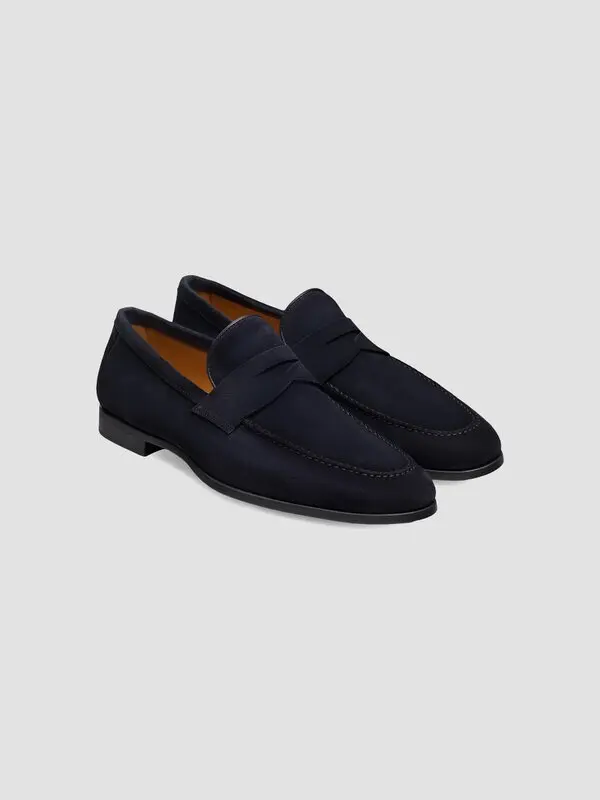 Magnanni Diezma Ii Suede Penny Loafers