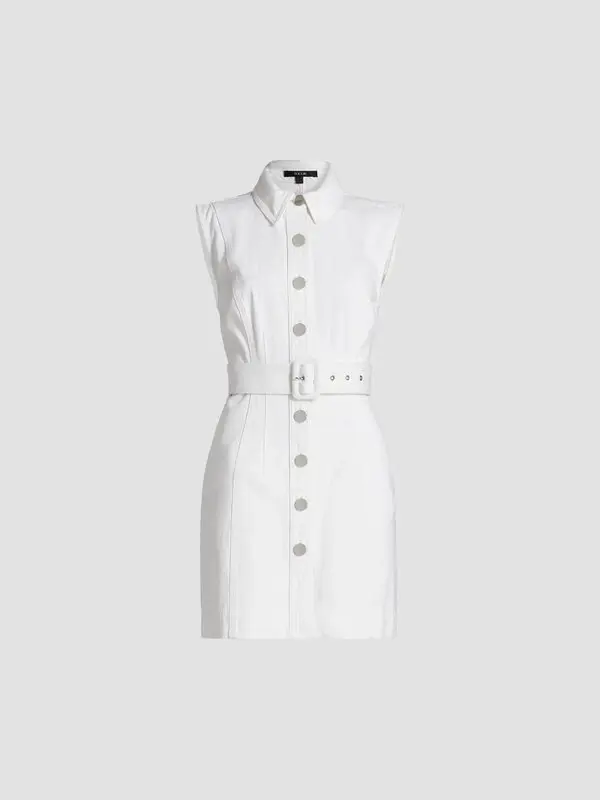 TOCCIN Miley Cotton Button-front Minidress