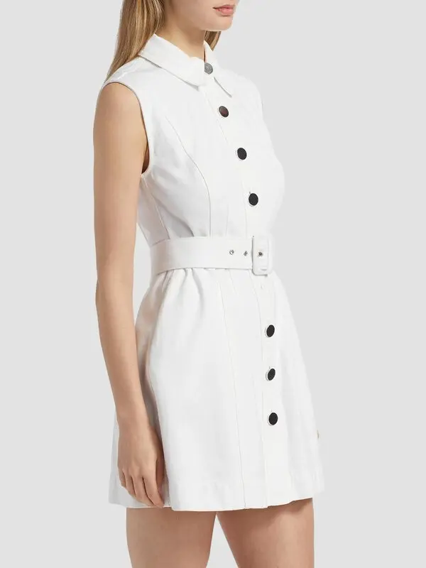 TOCCIN Miley Cotton Button-front Minidress