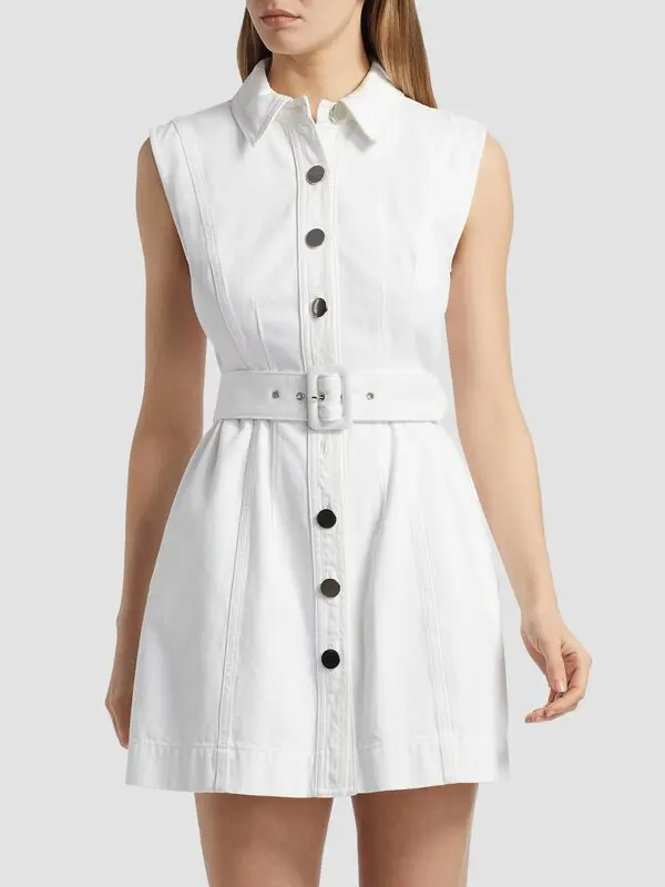 TOCCIN Miley Cotton Button-front Minidress