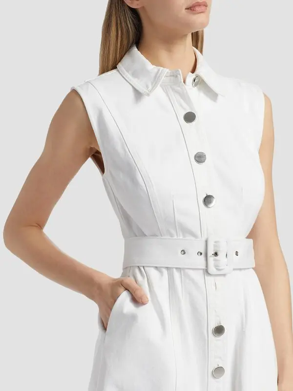 TOCCIN Miley Cotton Button-front Minidress