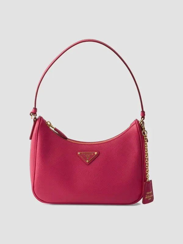 Prada Re-edition 2005 Saffiano Leather Shoulder Bag - Pink