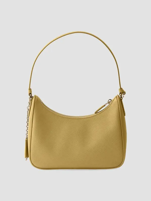 Prada Re-edition 2005 Saffiano Leather Shoulder Bag - Yellow