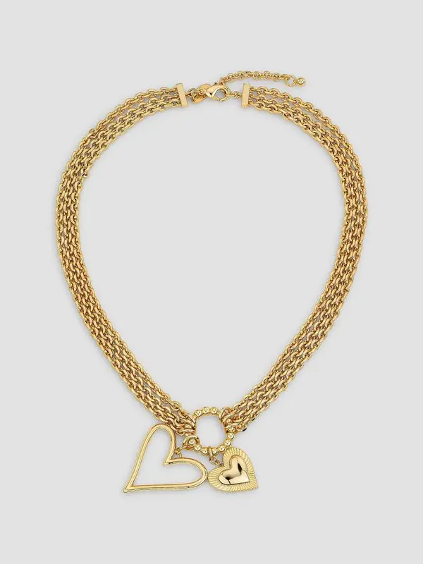 Ramy Brook Lover Love Goldtone Charm Necklace