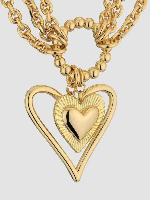 Ramy Brook Lover Love Goldtone Charm Necklace