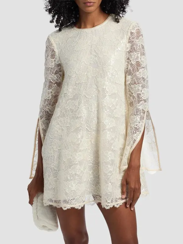 TOCCIN Gramercy Lace A-line Minidress